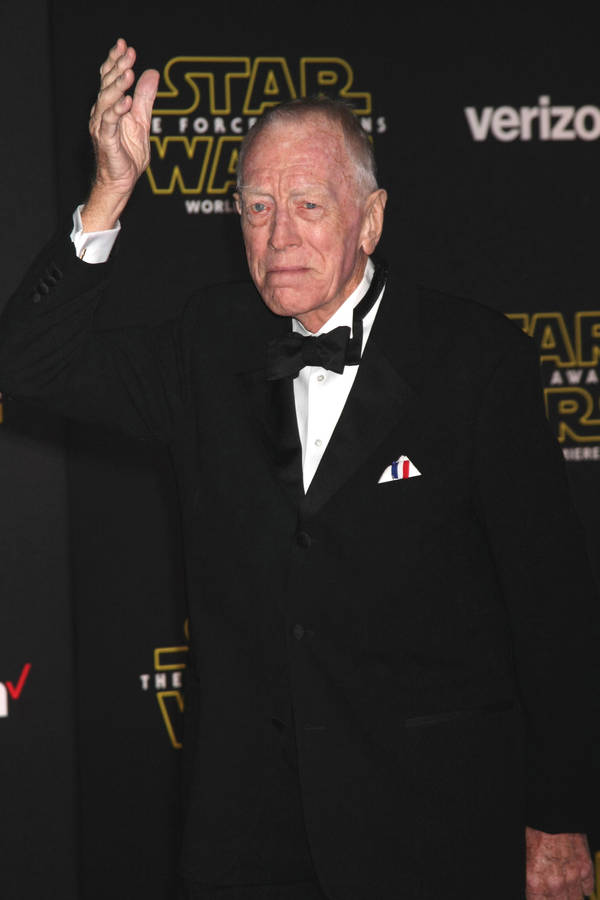 Renowned Swedish Actor, Max Von Sydow, Waving In Style Wallpaper ...
