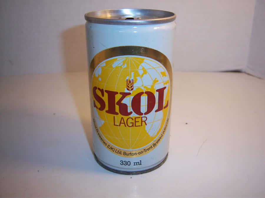 Vintage Skol Lager Beer Can330ml Wallpaper | WallpapersOK