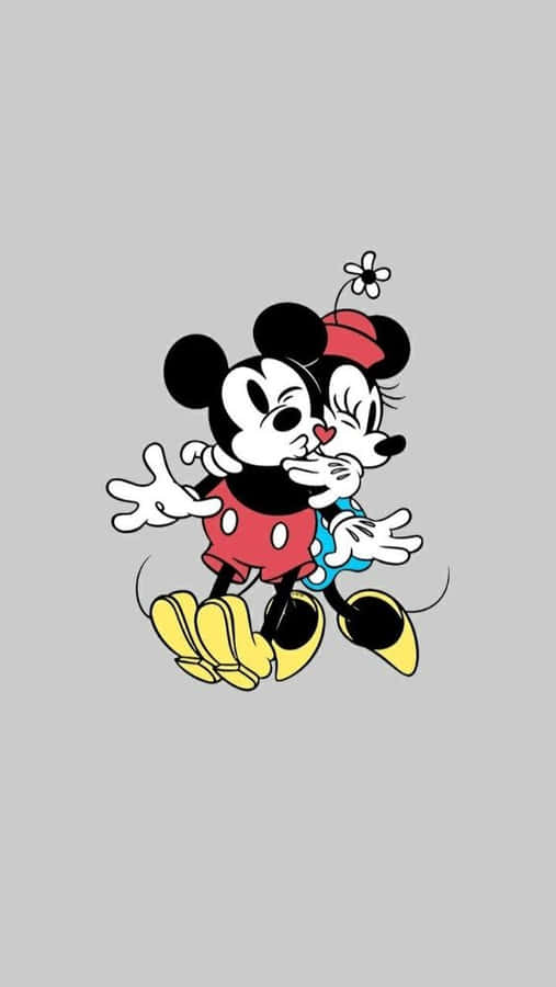 White Mickey Mouse Blowing A Kiss Wallpaper | WallpapersOK